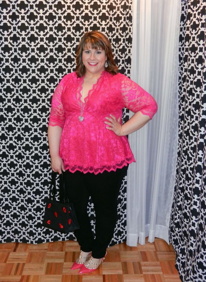 What I Wore Pink Lace And Rhinestone Hearts Discourse Of A Divine